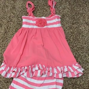 Matching Sets | Girls 2 Piece Pink Ruffle Set | Poshmark